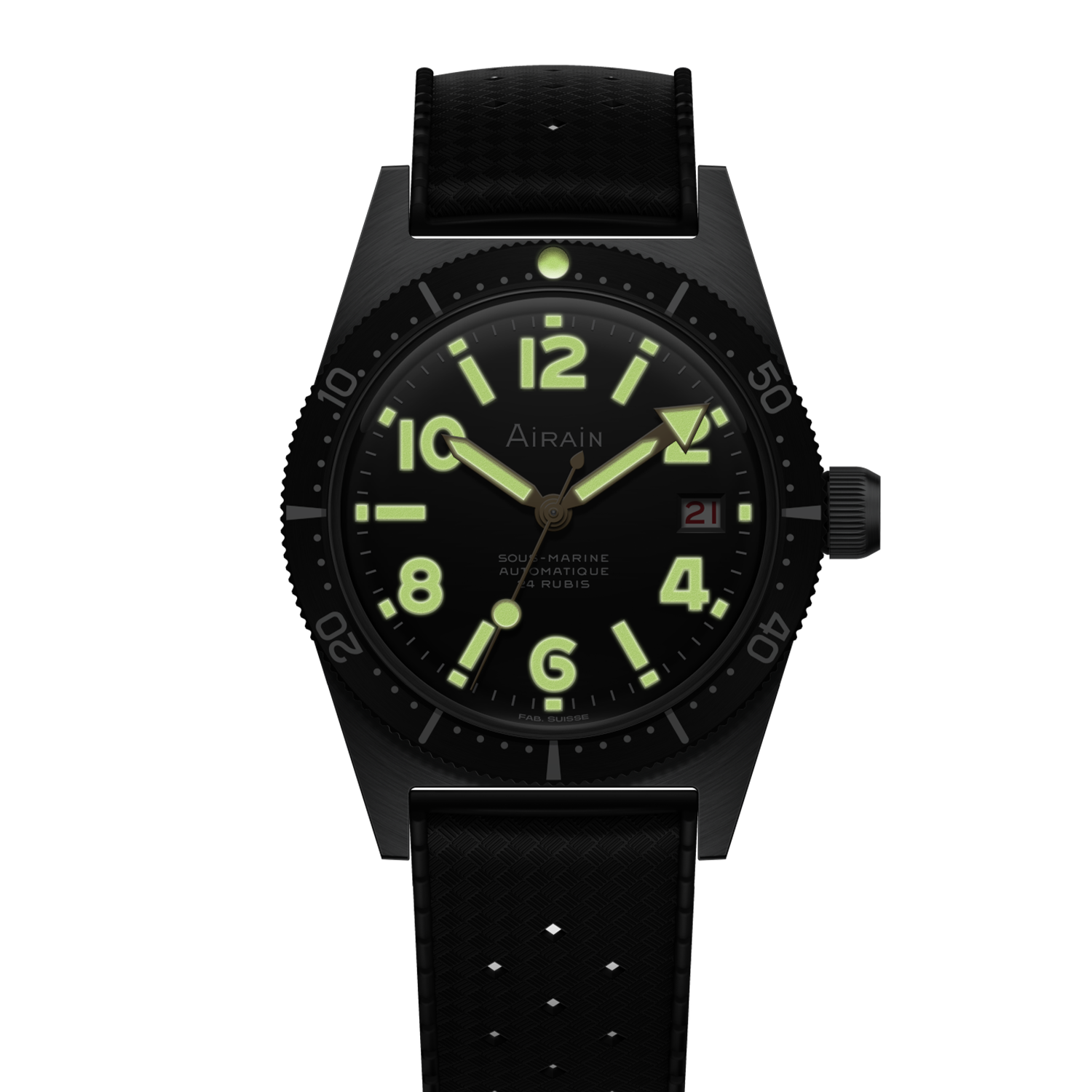 Airain Sous-Marine Faded Black – Airain® Watches